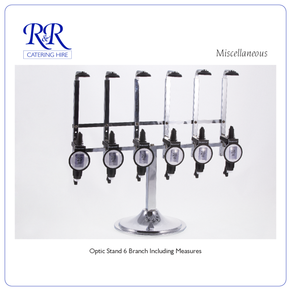 R&R Catering Ltd - Optic Stand 6 branch inc. spirit measures